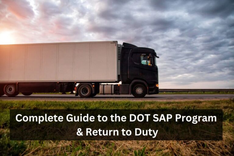 What is the DOT SAP program? | Why do I need a SAP?